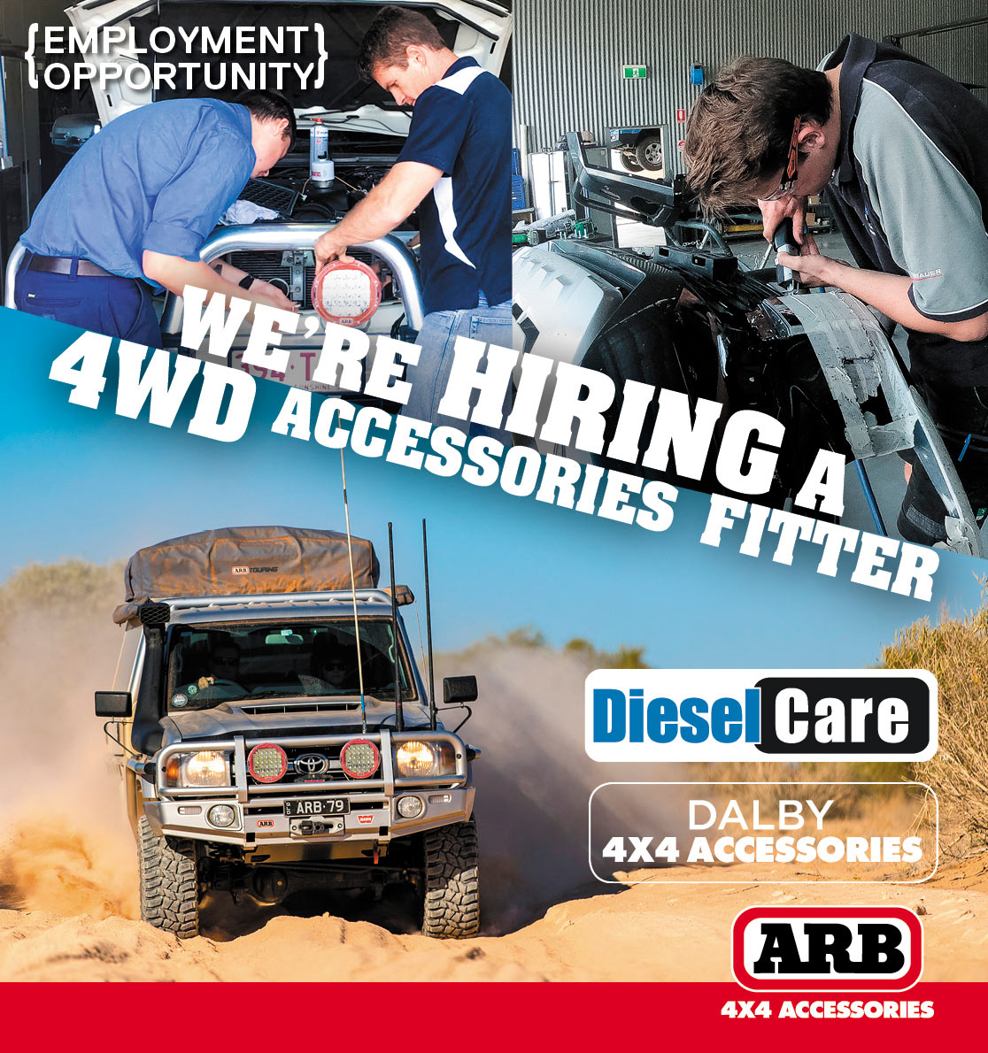 Position Vacant: 4x4 Accessories Fitter – Dalby - Diesel Care